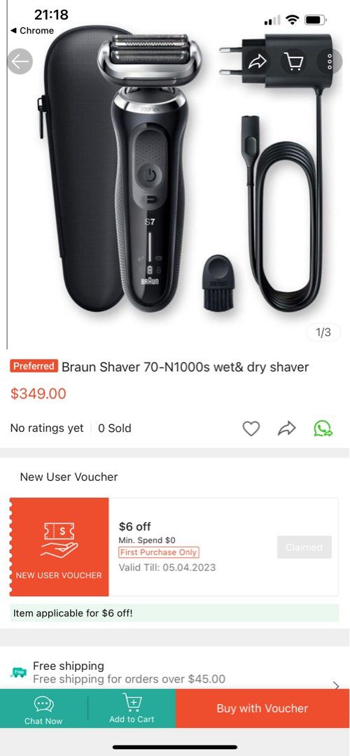 Braun Series 7 wet & dry shaver razor (brand new in box), Beauty ...