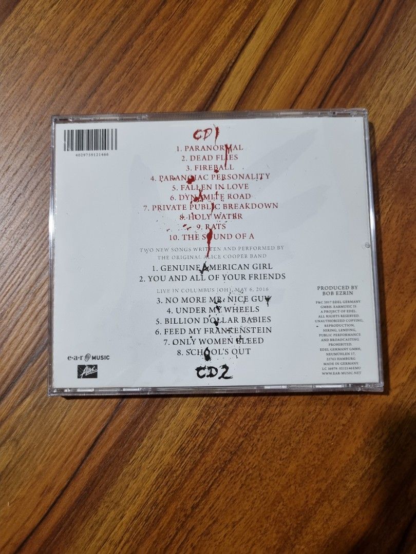 CD Alice Cooper Paranormal, Hobbies & Toys, Music & Media, CDs & DVDs on Carousell