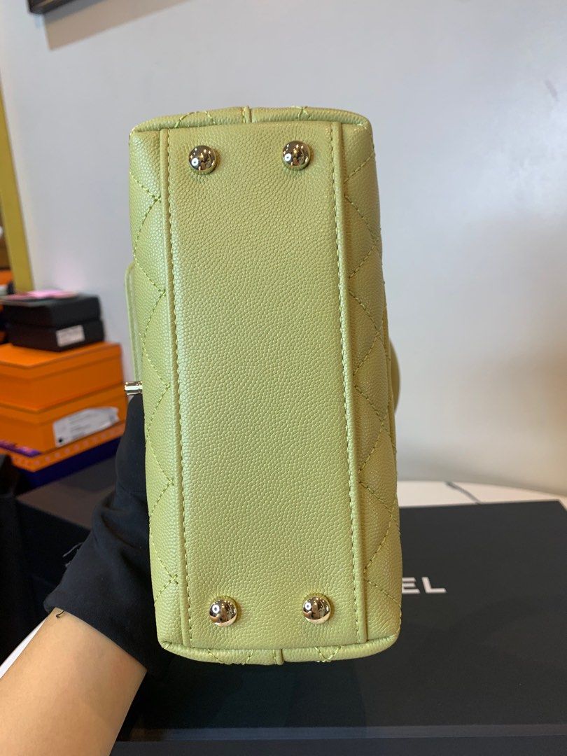 Chanel Coco Green Mini, Luxury, Bags & Wallets on Carousell