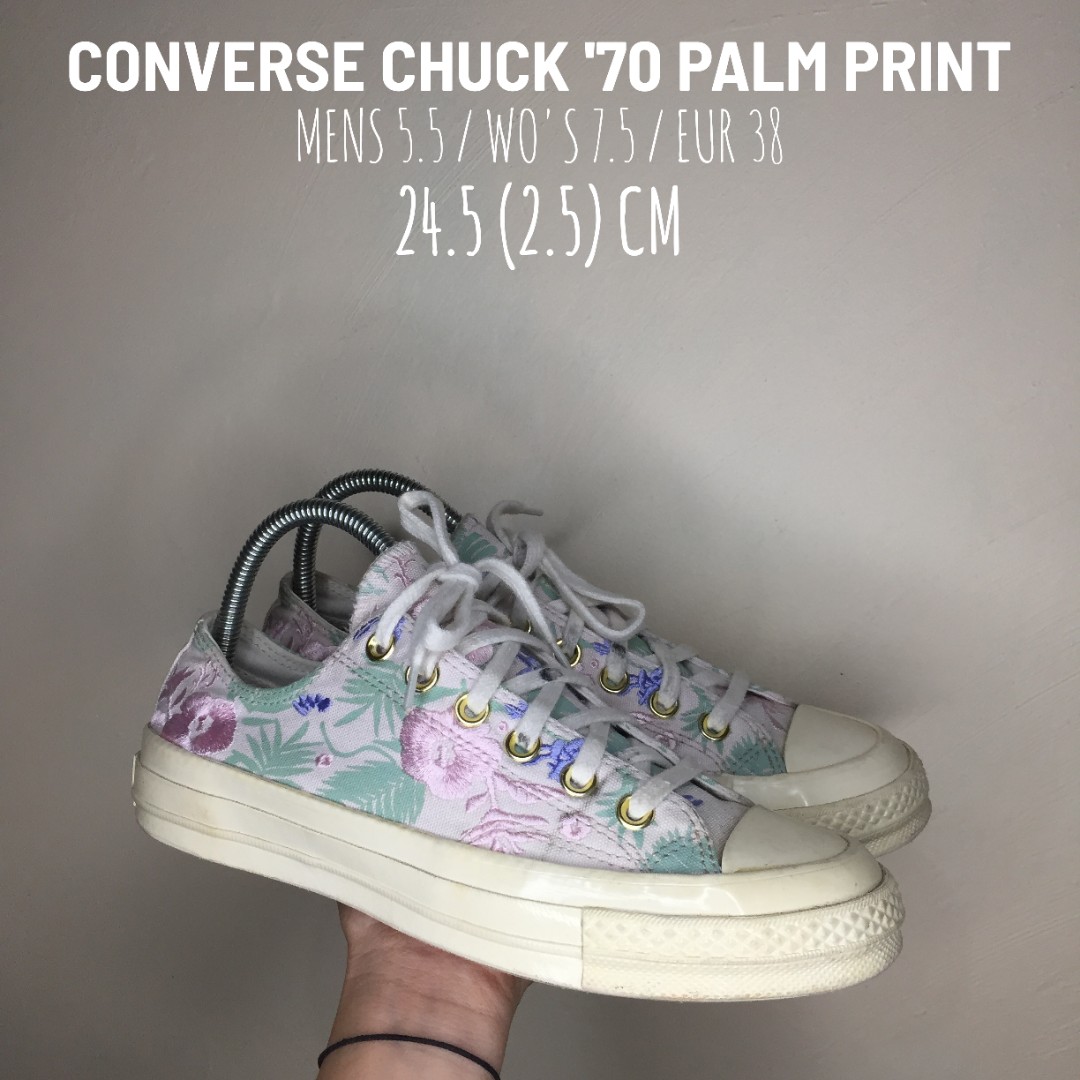 CONVERSE CHUCK '70 PALM PRINT, Women's Fashion, Footwear, Sneakers on ...