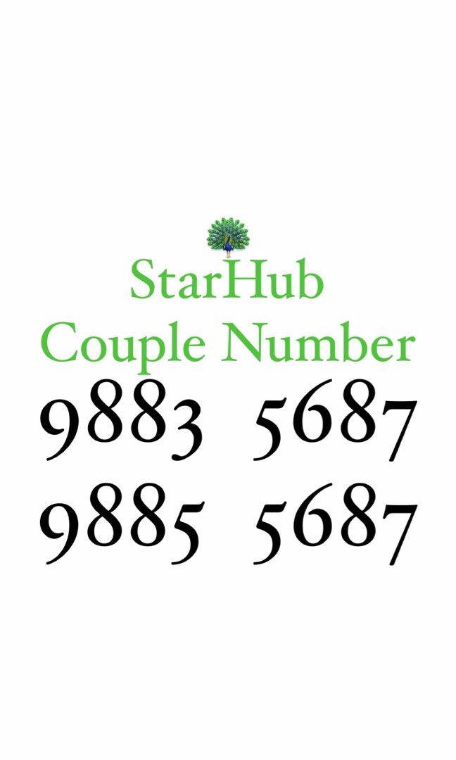 Couple Number, Mobile Phones & Gadgets, Mobile & Gadget Accessories ...