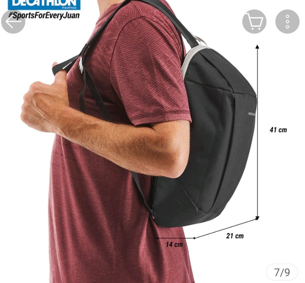 quechua small backpack black