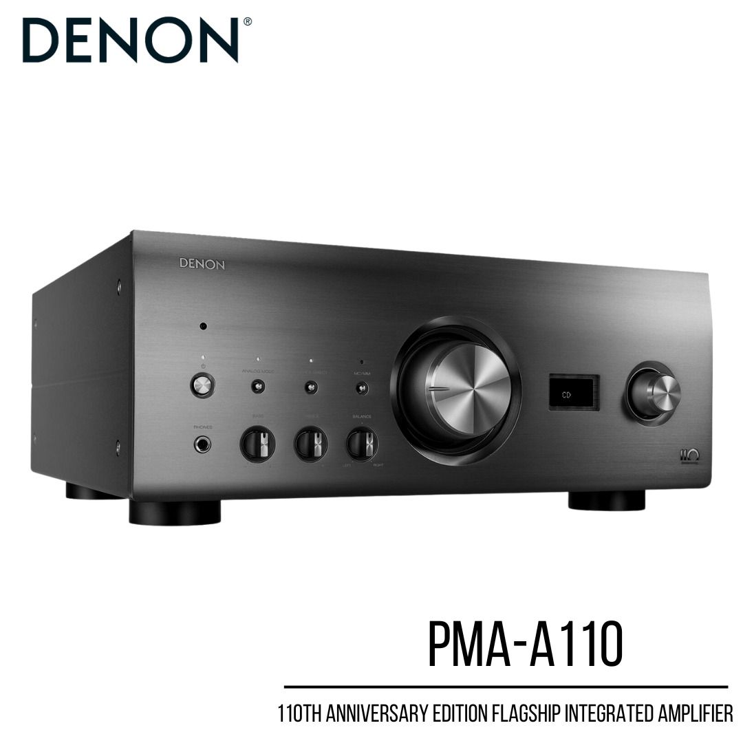 Denon PMA-A110 Limited Series 110-Year Anniversary Edition Integrated Amplifier with 160W Per ...