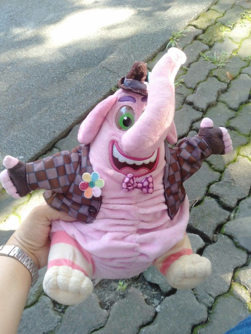 Disney Pixar Bing Bong Inside Out talking pink elephant plush stuffed ... Disney Pixar Bing Bong Inside Out talking pink elephant plush stuffed ...