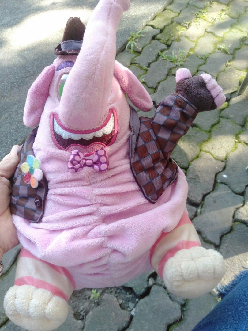 Disney Pixar Bing Bong Inside Out talking pink elephant plush stuffed ...