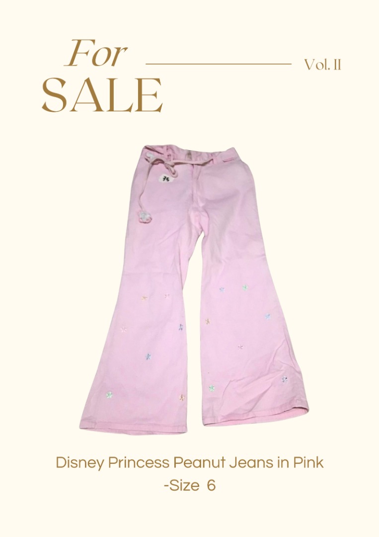 Disney Princess Peanut Jeans in Pink, Babies & Kids, Babies & Kids ...