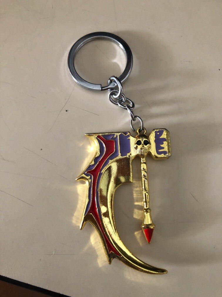 Dota 2 Keychain Gold Skull Basher, Everything Else, Others on Carousell