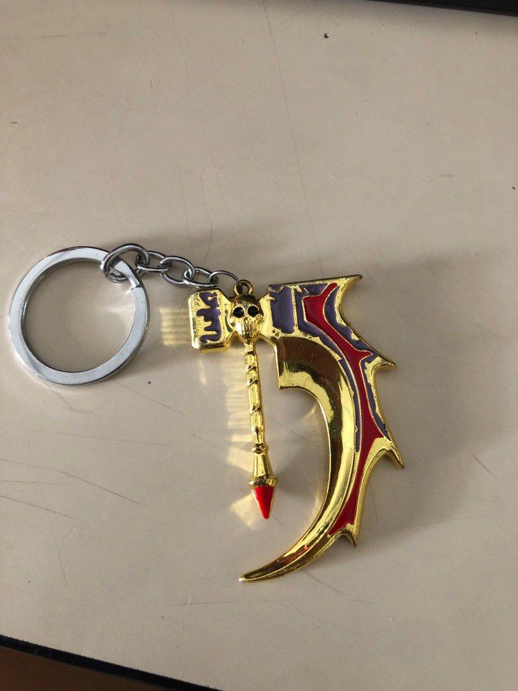 Dota 2 Keychain Gold Skull Basher, Everything Else, Others on Carousell