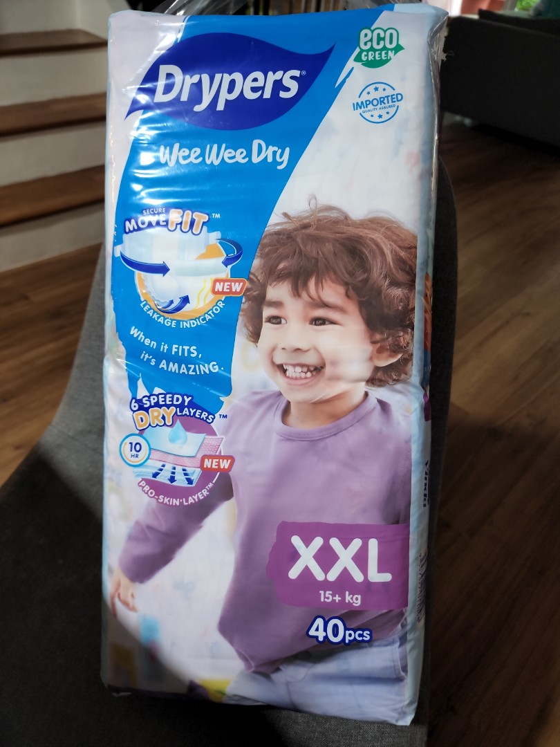 Drypers XXL Tape diapers, Babies & Kids, Bathing & Changing, Diapers ...