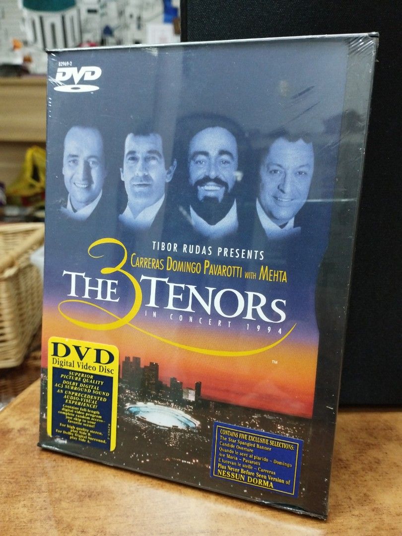 (DVD) The 3 Tenors In Concert 1994: Carreras. Domingo. Pavarotti with ...