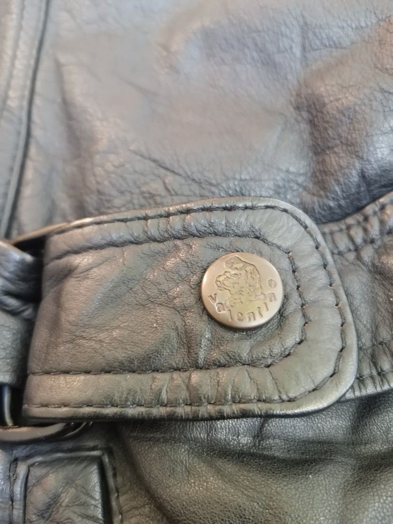 Early 90's Valentino Leather Jacket, Men's Fashion, Coats, Jackets and ...