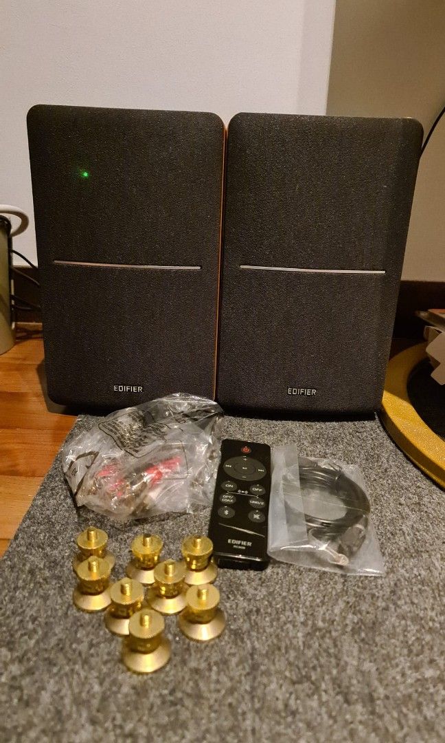 Edifier R1280DB Powerful Bookshelf Speakers, Audio, Soundbars, Speakers ...