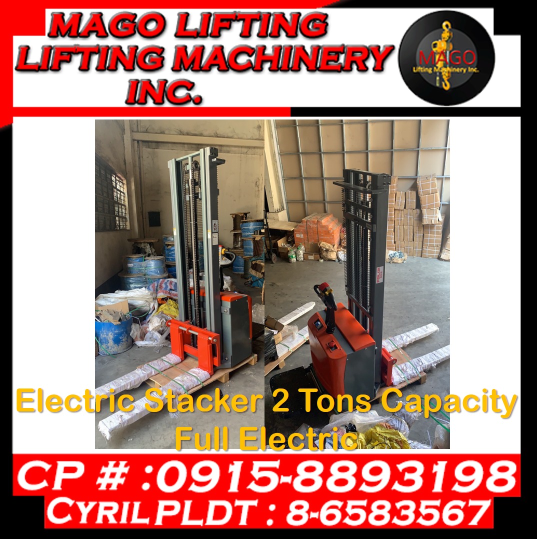 Electric Stacker 2 Tons Capacity Full Electric, Commercial & Industrial ...