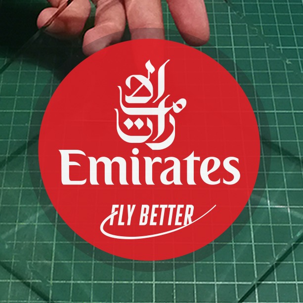 Emirates Airlines - Fly Better . Souvenir Static Cling Car Decals ...