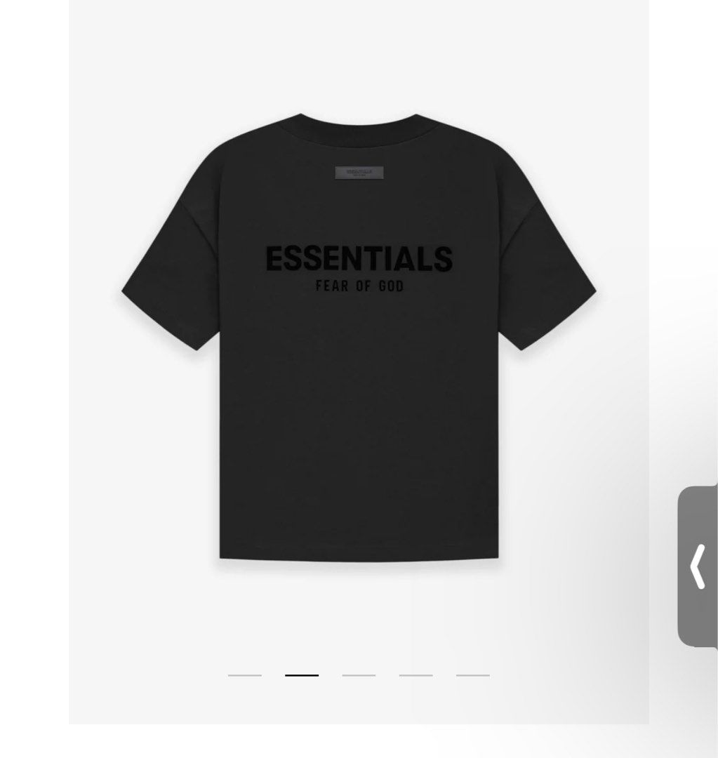 Essential Fear of God S22 black, Men's Fashion, Tops & Sets, Tshirts ...