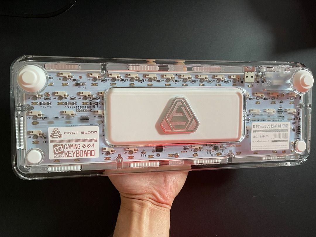FirstBlood B67 Full Acrylic Gasket Mount Mechanical Keyboard, Computers ...