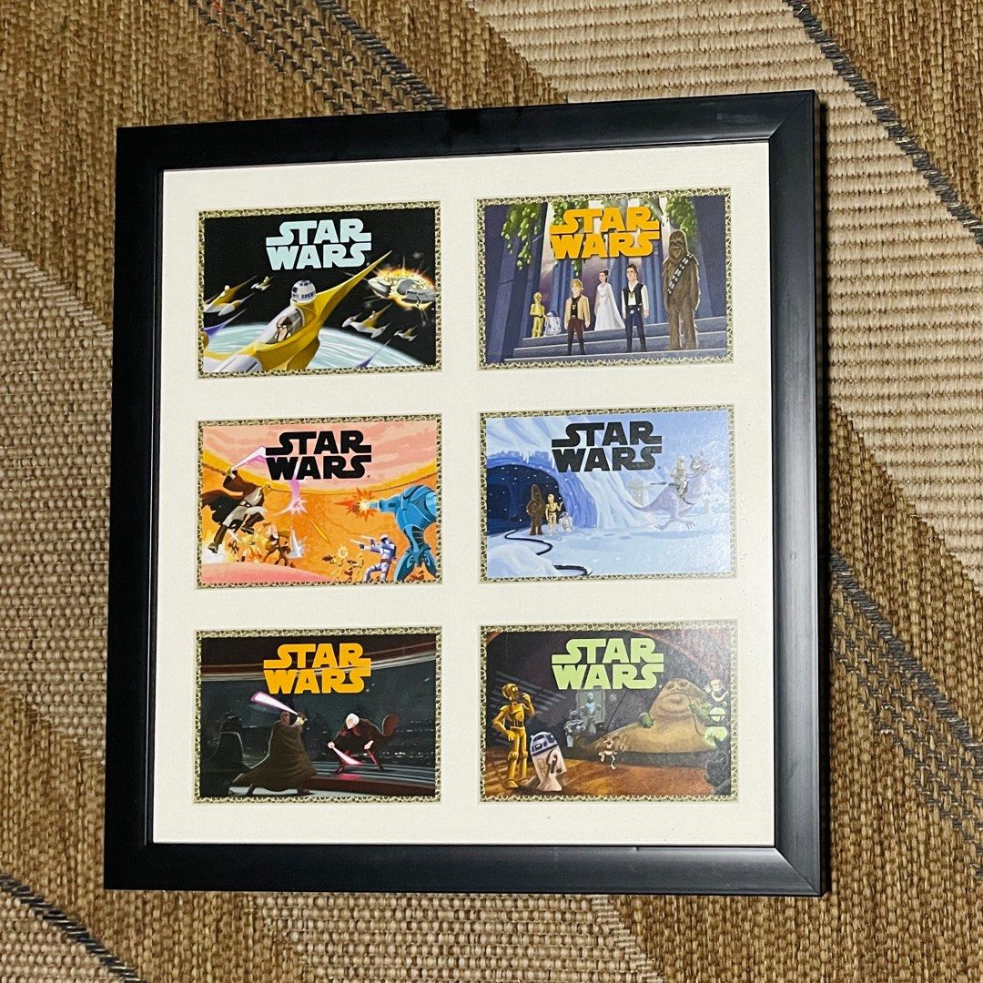 Framed set of Star Wars postcards, from D23, Hobbies & Toys ...