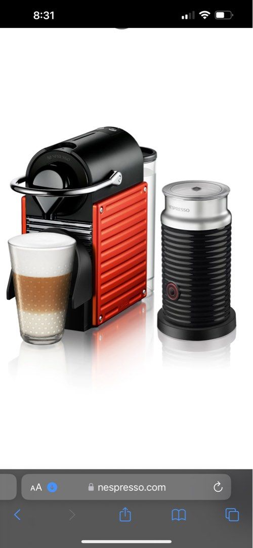 FS - Brand New Nespresso Pixie Electric Red & Aeroccino Bundle, TV ...