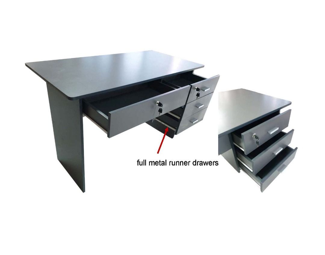 FST TABLE - GRAY with drawers OFFICE FURNITURE, Furniture & Home Living ...