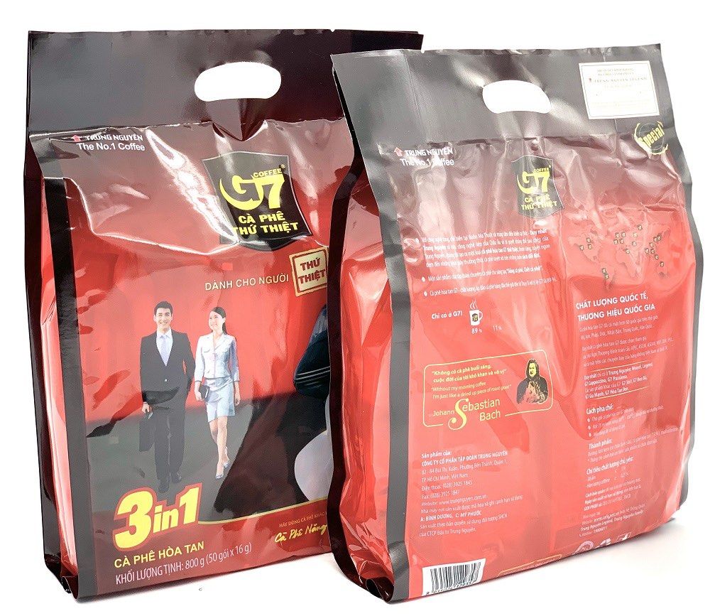G7 instant coffee 3in1 (50 sachets x 16g) - Vietnam Trung Nguyen Brand ...