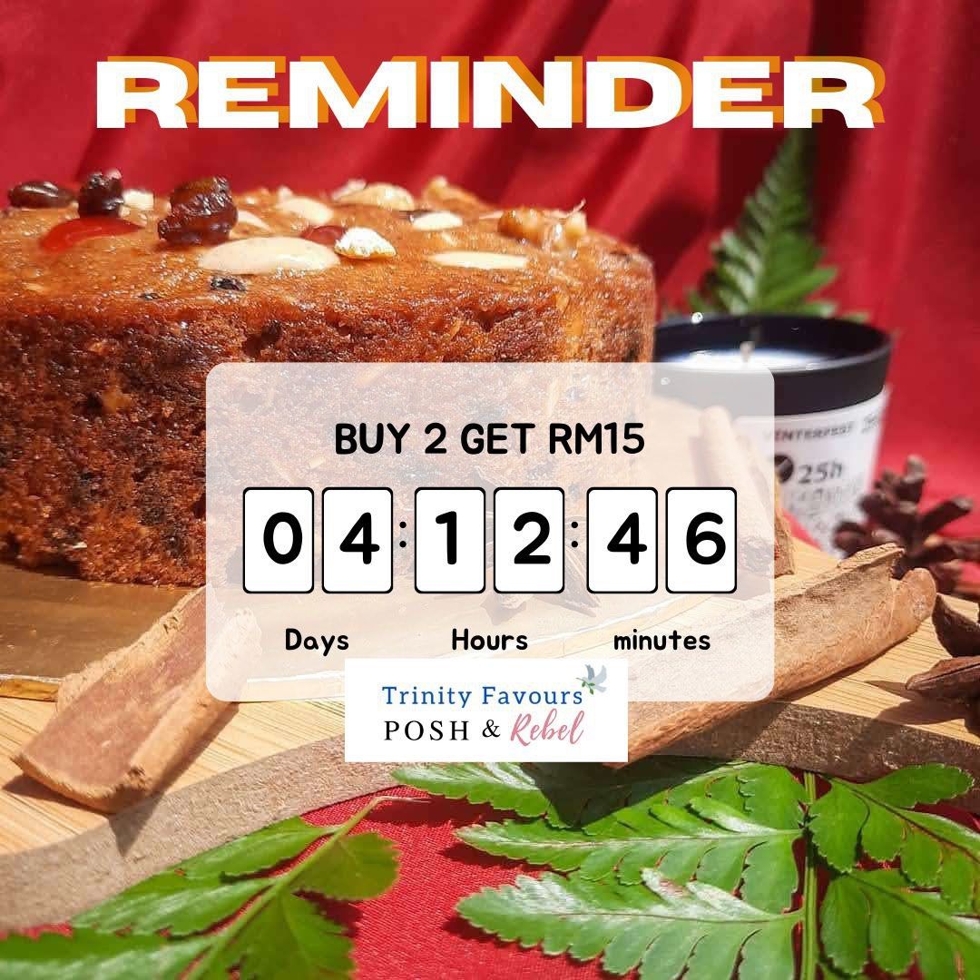 GE15 Promo Rum Fruitcake by Posh&Rebel and Trinity Favours2123, Food ...