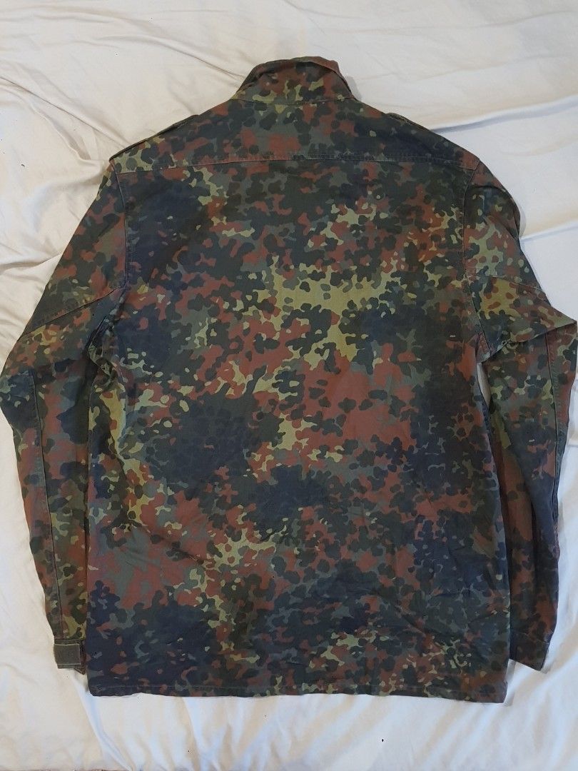 German Army Flecktarn Camouflage Coat, Men's Fashion, Coats, Jackets ...