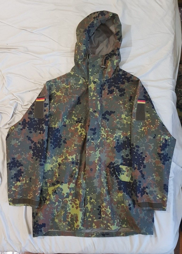 German Army Flecktarn Goretex Kapote, Men's Fashion, Coats, Jackets and ...