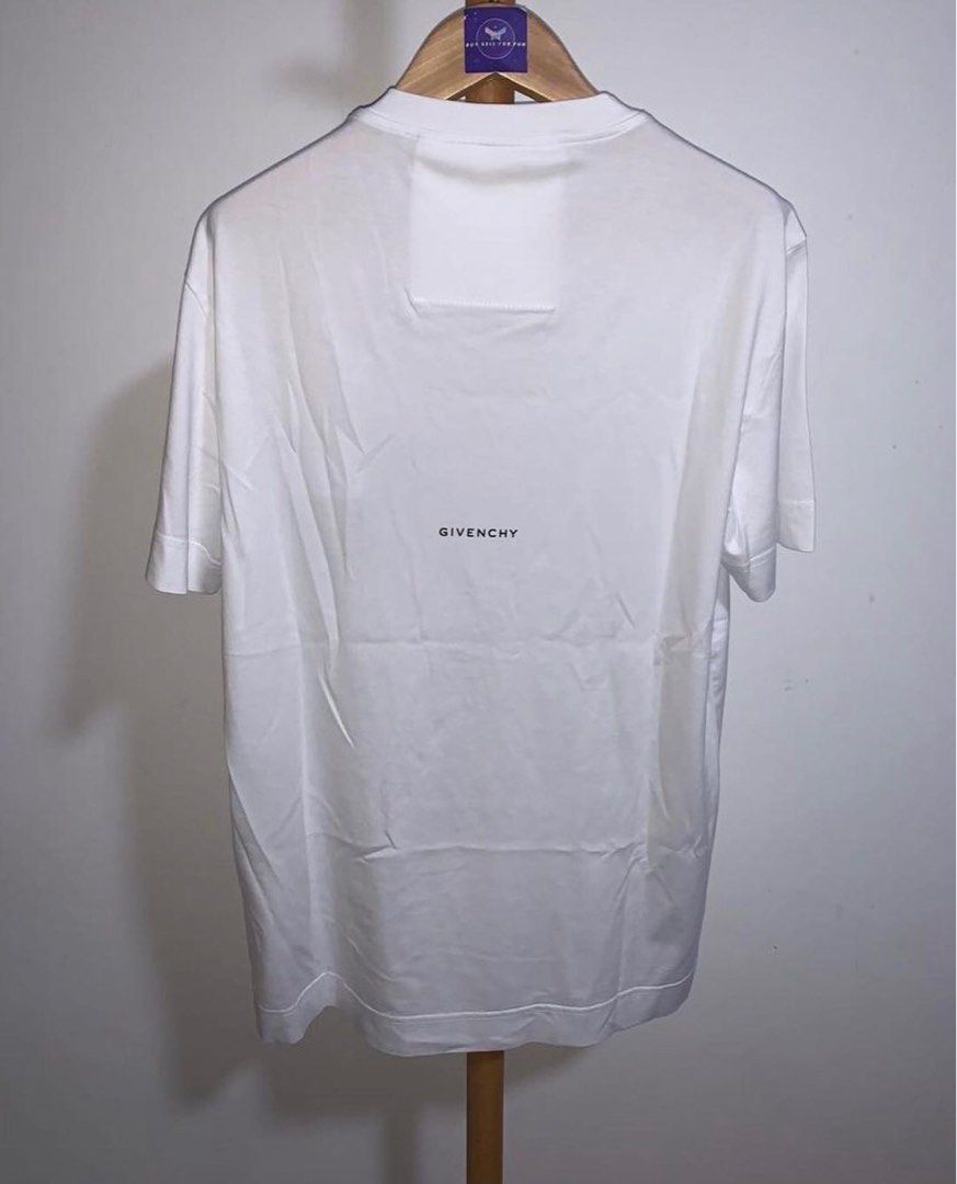 GIVENCHY SIDE STAR LOGO WHITE TEE, Men's Fashion, Tops & Sets, Tshirts ...