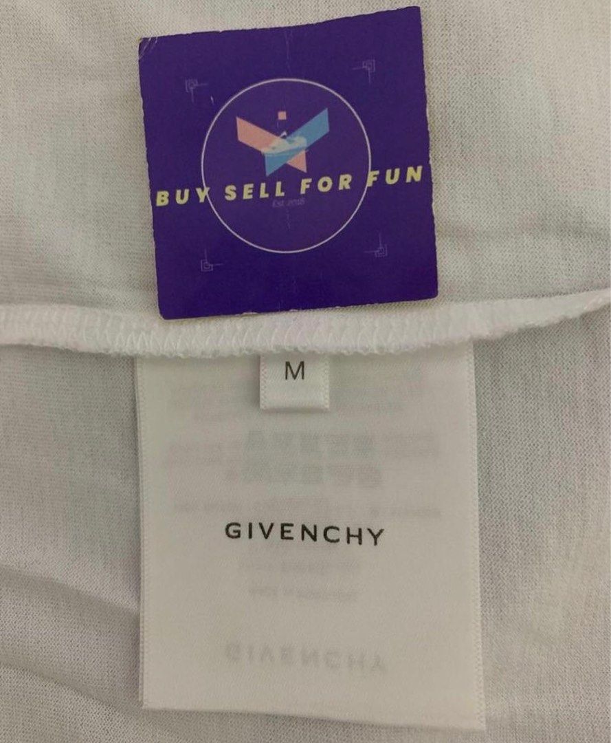 GIVENCHY SIDE STAR LOGO WHITE TEE, Men's Fashion, Tops & Sets, Tshirts ...