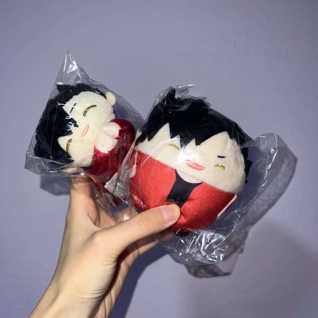 [4 PCS SET] haikyuu hq nekoma kuroo & lev fuwakororin hug chara ...