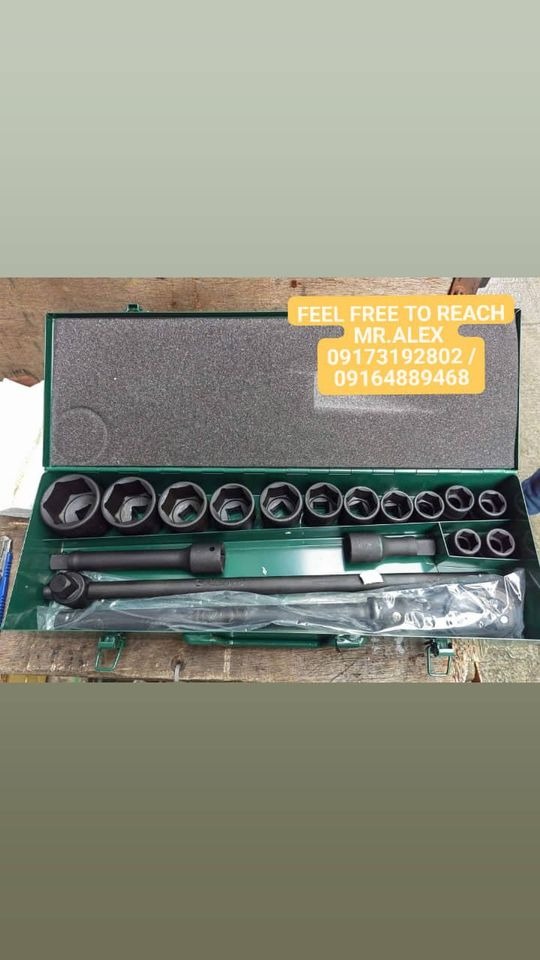 Hans socket wrench set Specs: 19-50mm , 3/4 dr., Commercial ...