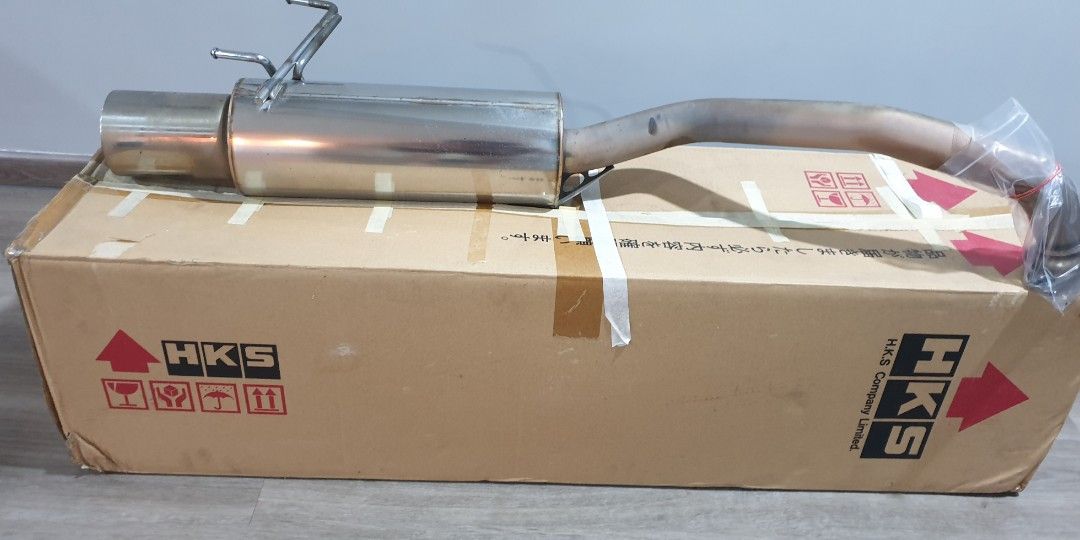 HKS SILENT HI-POWER Muffler GE8 Exhaust, Car Accessories, Accessories on Carousell