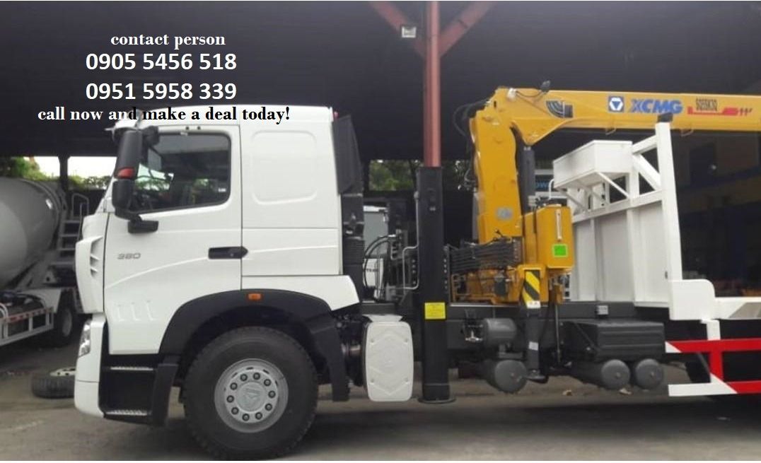 Howo a7 10 wheeler self loading truck with 5 tons boom - Brand New with ...