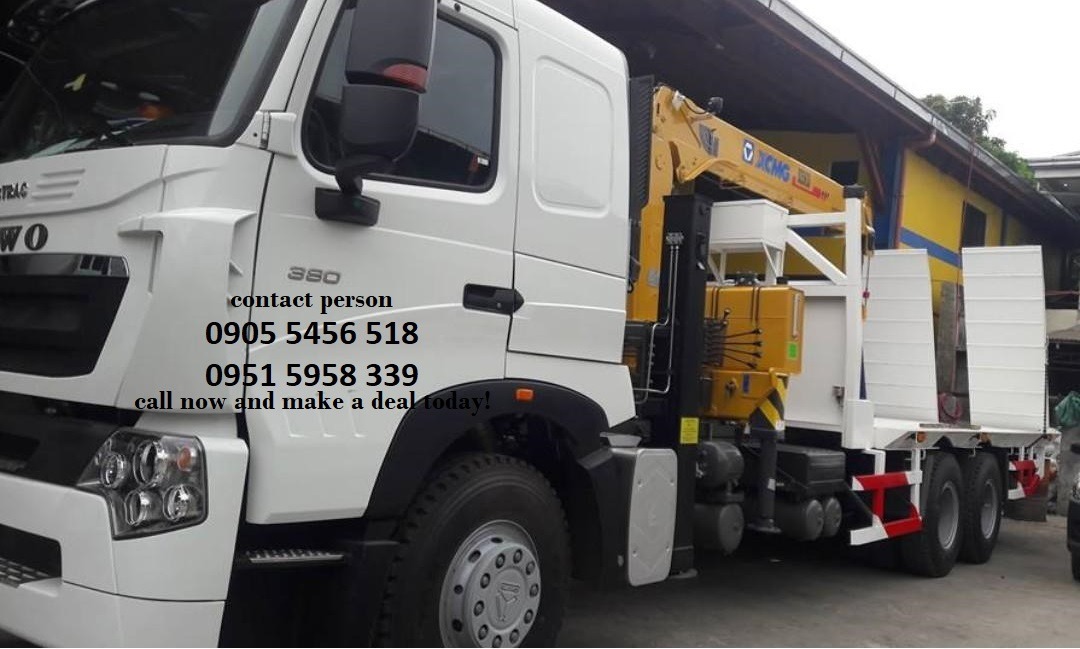 Howo a7 10 wheeler self loading truck with 5 tons boom - Brand New with ...