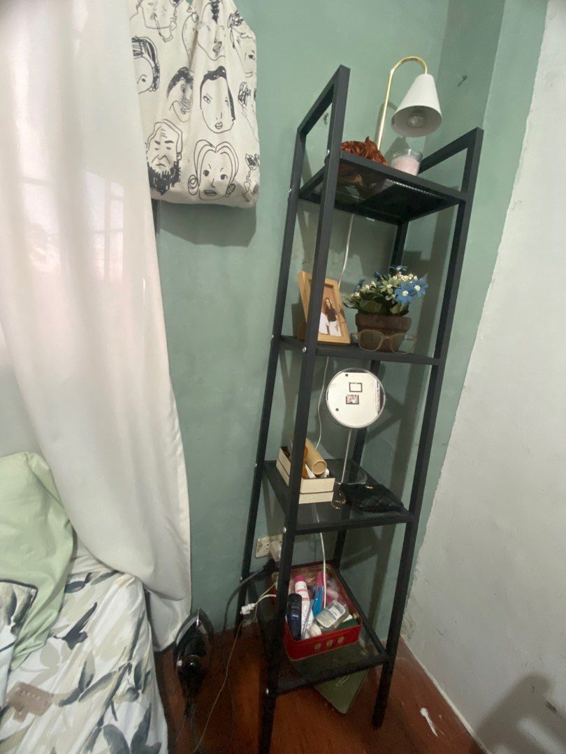 IKEA 4 layer Shelf Unit - BLACK, Furniture & Home Living, Furniture ...