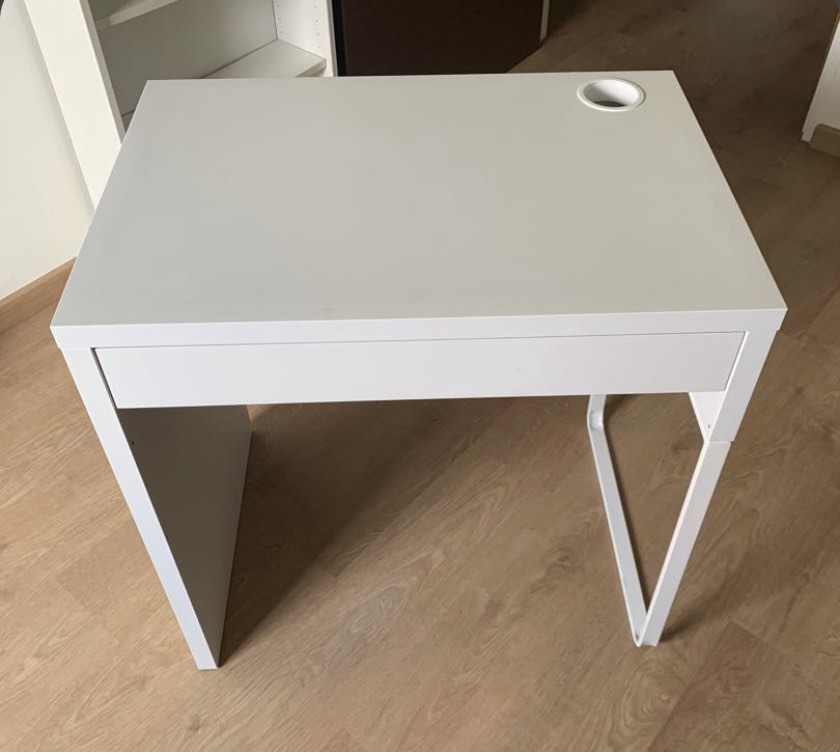 Ikea MICKE Desk, white, 73x50 cm, Furniture & Home Living, Furniture ...