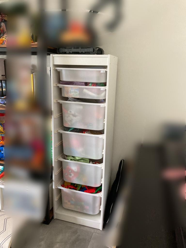 IKEA Trofast Kids Toy Storage Bins Shelf - includes shelving frame and ...