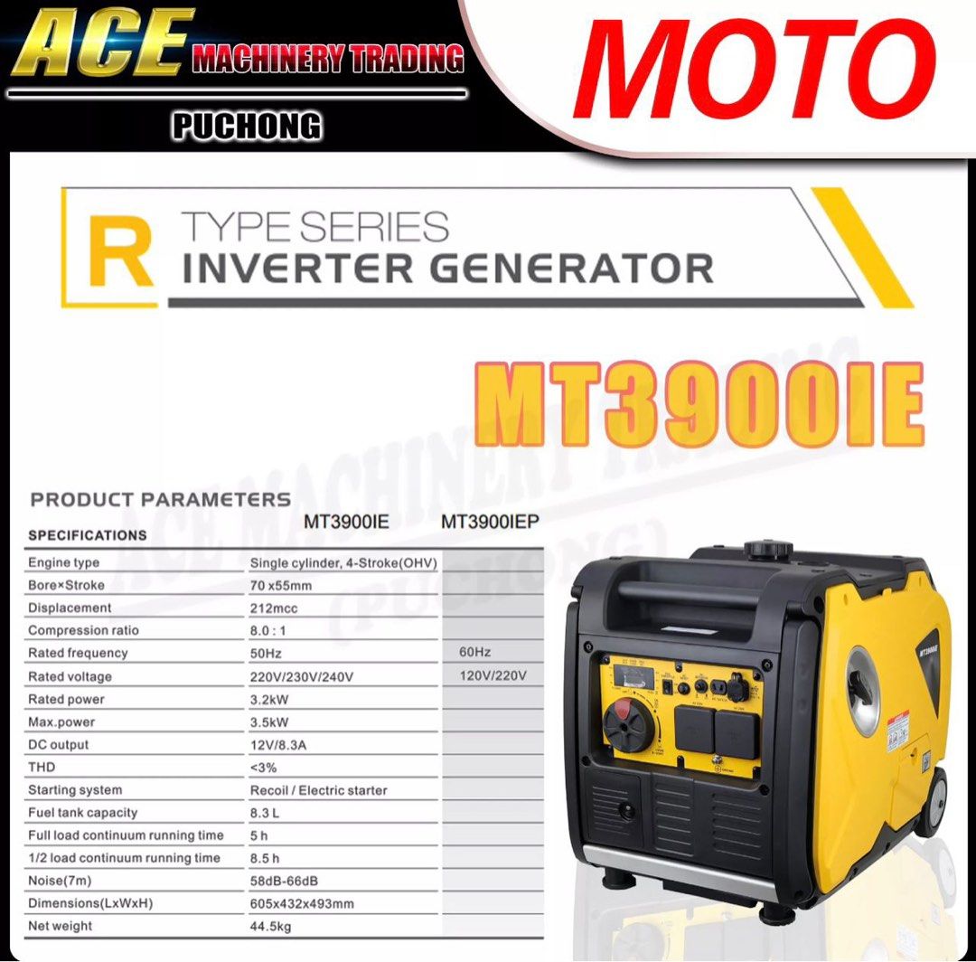 Inverter Silent Genset (Brand MOTO), Everything Else, Others on Carousell