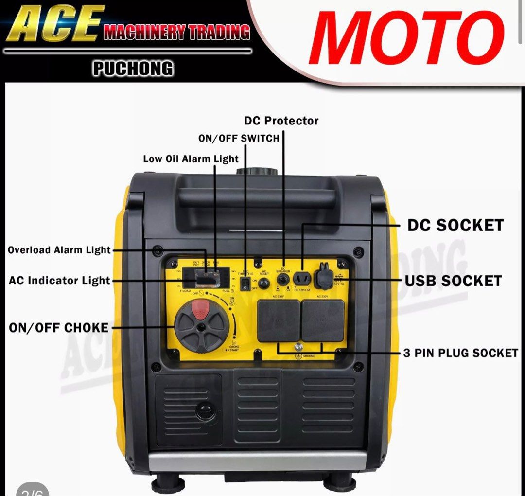 Inverter Silent Genset (Brand MOTO), Everything Else, Others on Carousell