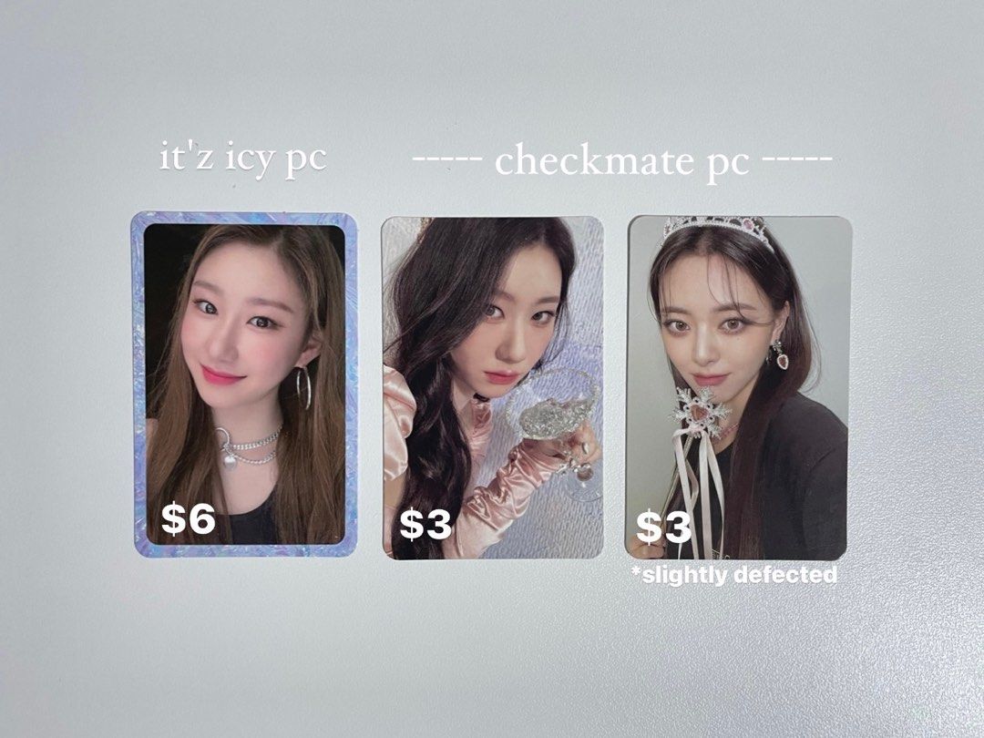 itzy assorted photocards (yeji, lia, ryujin, chaeryeong, yuna ...