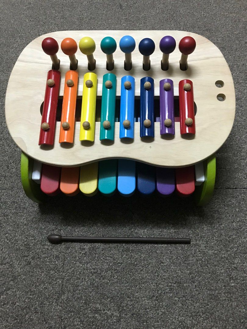 JAPAN BIG Solid Wooden Ed.Inter BIG Melody Maker Xylophone Piano Drum ...
