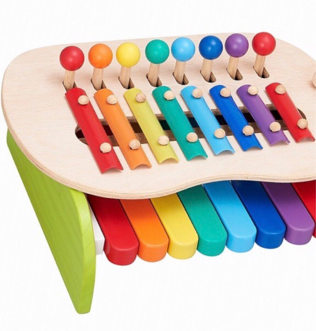 JAPAN BIG Solid Wooden Ed.Inter BIG Melody Maker Xylophone Piano Drum ...