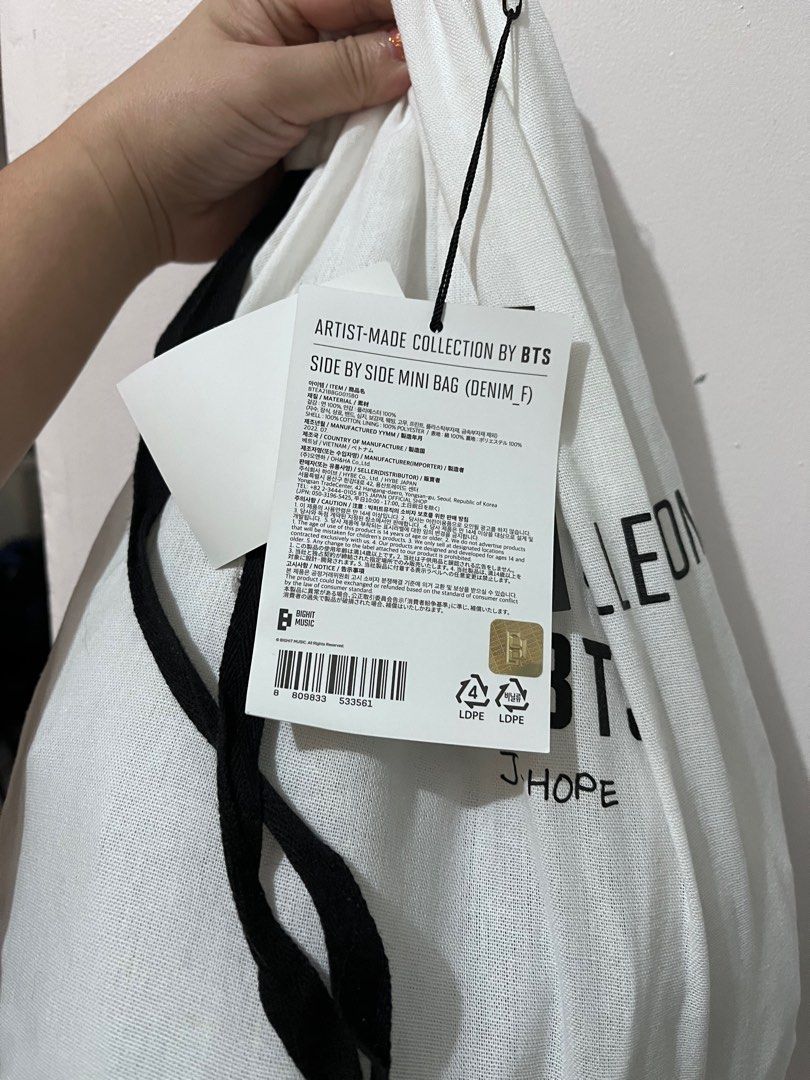 j-hope Side by Side Mini bag OFFICIAL Artist made merch, Women's ...