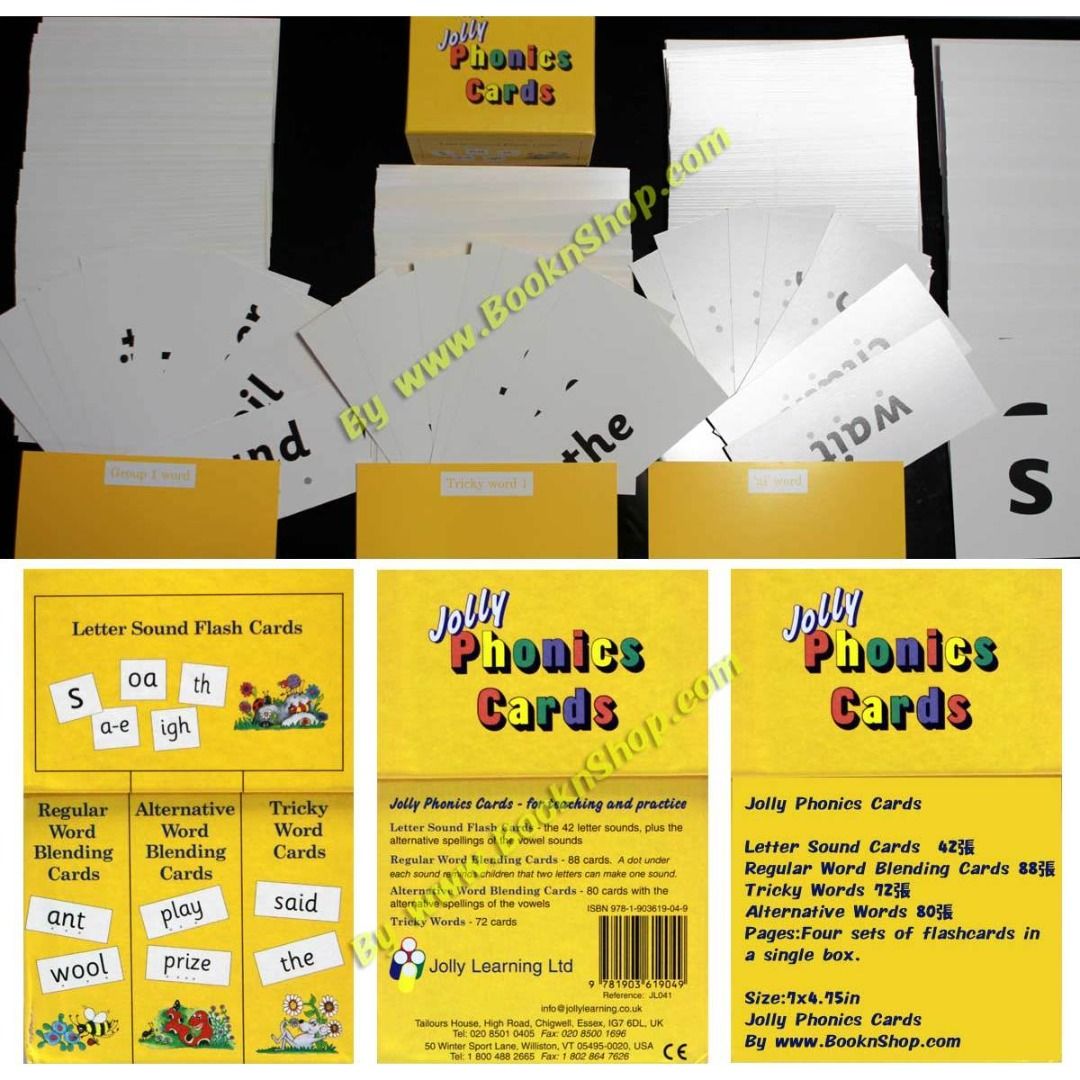 Jolly Phonics Cards(T3981BS), 興趣及遊戲, 書本 & 文具, 小朋友書 - Carousell