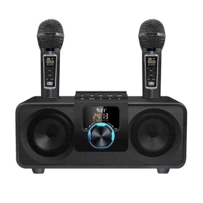 Kei K08 SD-309 SD-316 Dual Bluetooth Wireless Microphones Karaoke Set, Audio, Soundbars ...