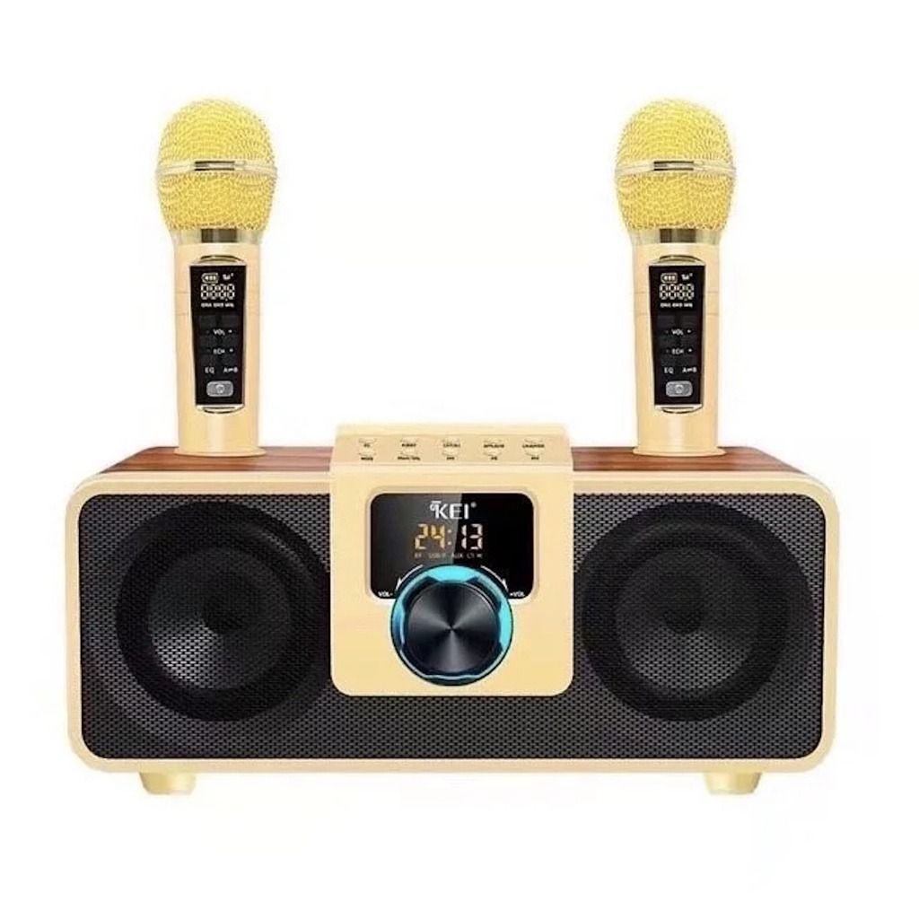Kei K08 SD-309 SD-316 Dual Bluetooth Wireless Microphones Karaoke Set, Audio, Soundbars ...