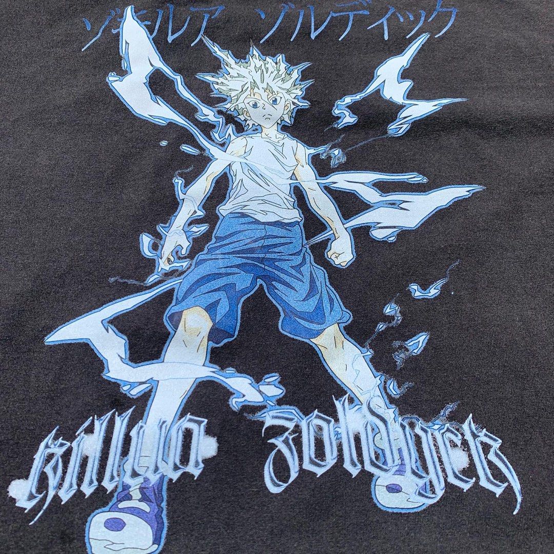 Killua Zoldyck Boot Design Anime Vintage Tee, Men's Fashion, Tops ...