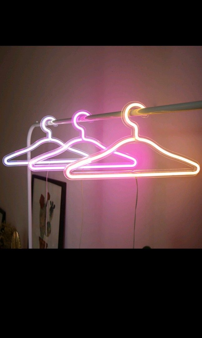 LED NEON HANGER DECO, Furniture & Home Living, Home Decor Accessories ...