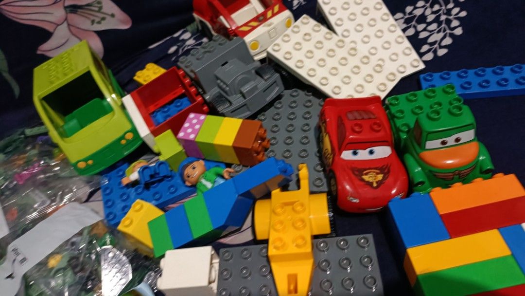 Lego Ninjago Green Ninja Mech and Lego duplo with mix cars, Hobbies ...