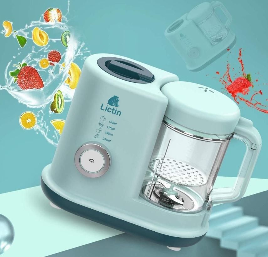 Lictin Baby Food Blender Steamer - Baby Food Processor 4 in 1 ...